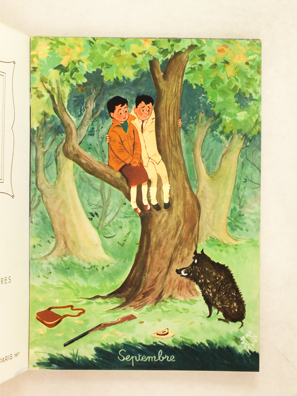 Comment on s'enrhume. En 12 images de Jean Bellus Calendrier 1954 ...